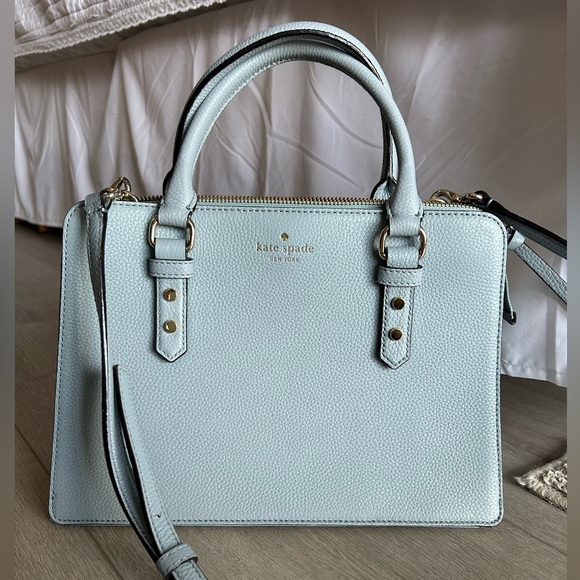 kate spade | Bags | Kate Spade Leather Handbag Light Blue | Poshmark